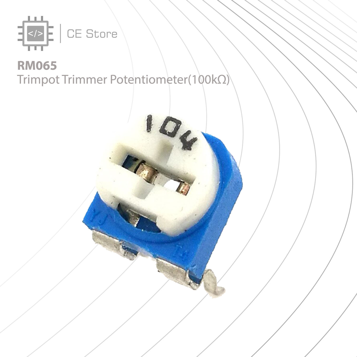 RM065 Trimpot Trimmer Potentiometer(100 ohm) | Shop.com.mm