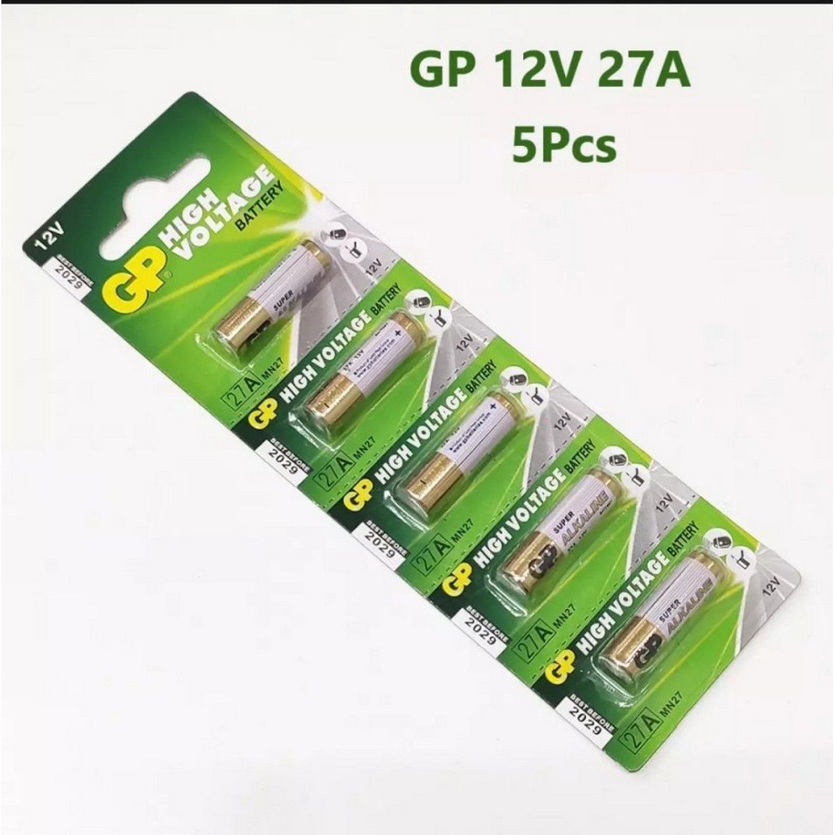 12V 27A GP Alkaline Battery 5pcs | Shop.com.mm