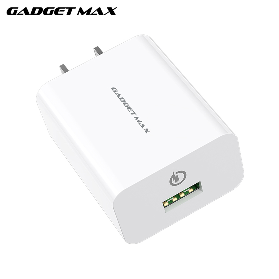 Gadget Max ~ GC01 18W QC 3.0 Single Port Charger ( 1 USB ) | Shop.com.mm