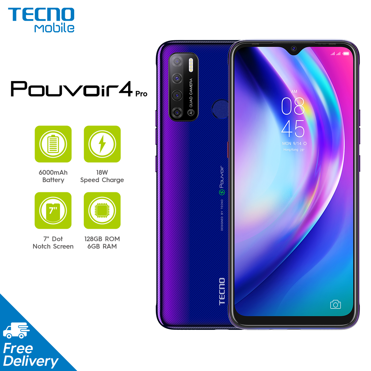 TECNO Pouvoir 4 Pro - Full phone specifications