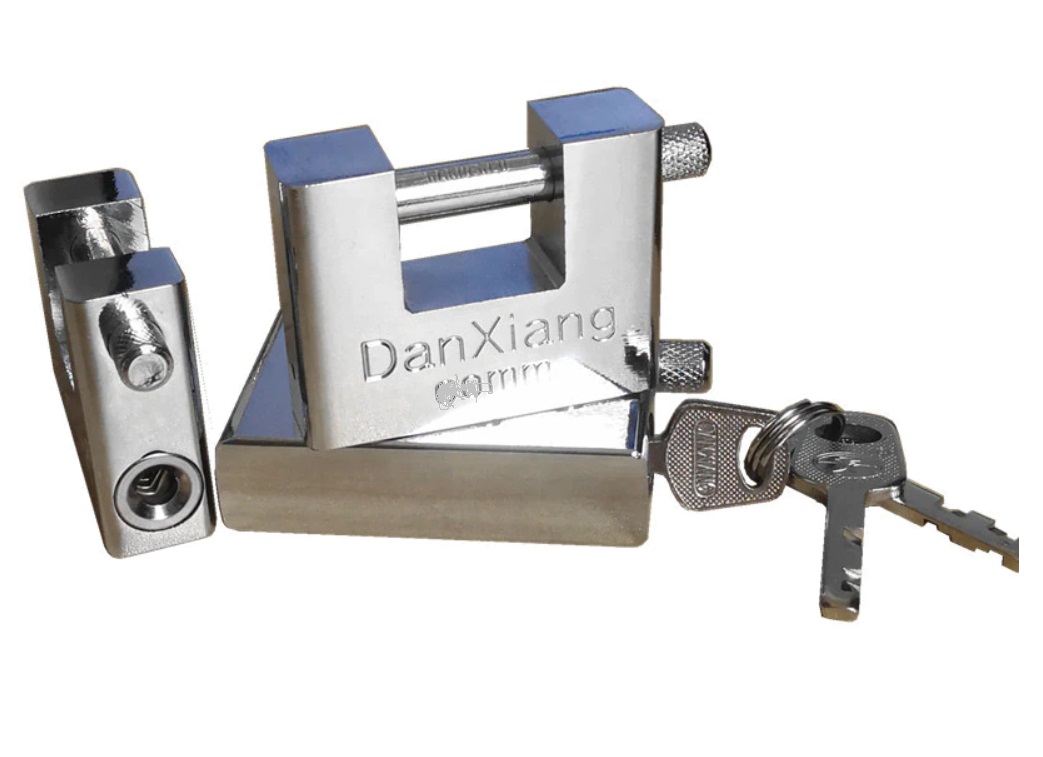 Unbreakable Door Lock Rectangle Padlock with Keys | Shop.com.mm