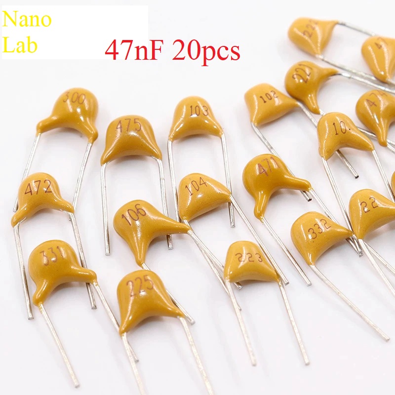 20pcs Capacitor Multilayer Ceramic 47nF (0.047uF) 50V | Shop.com.mm