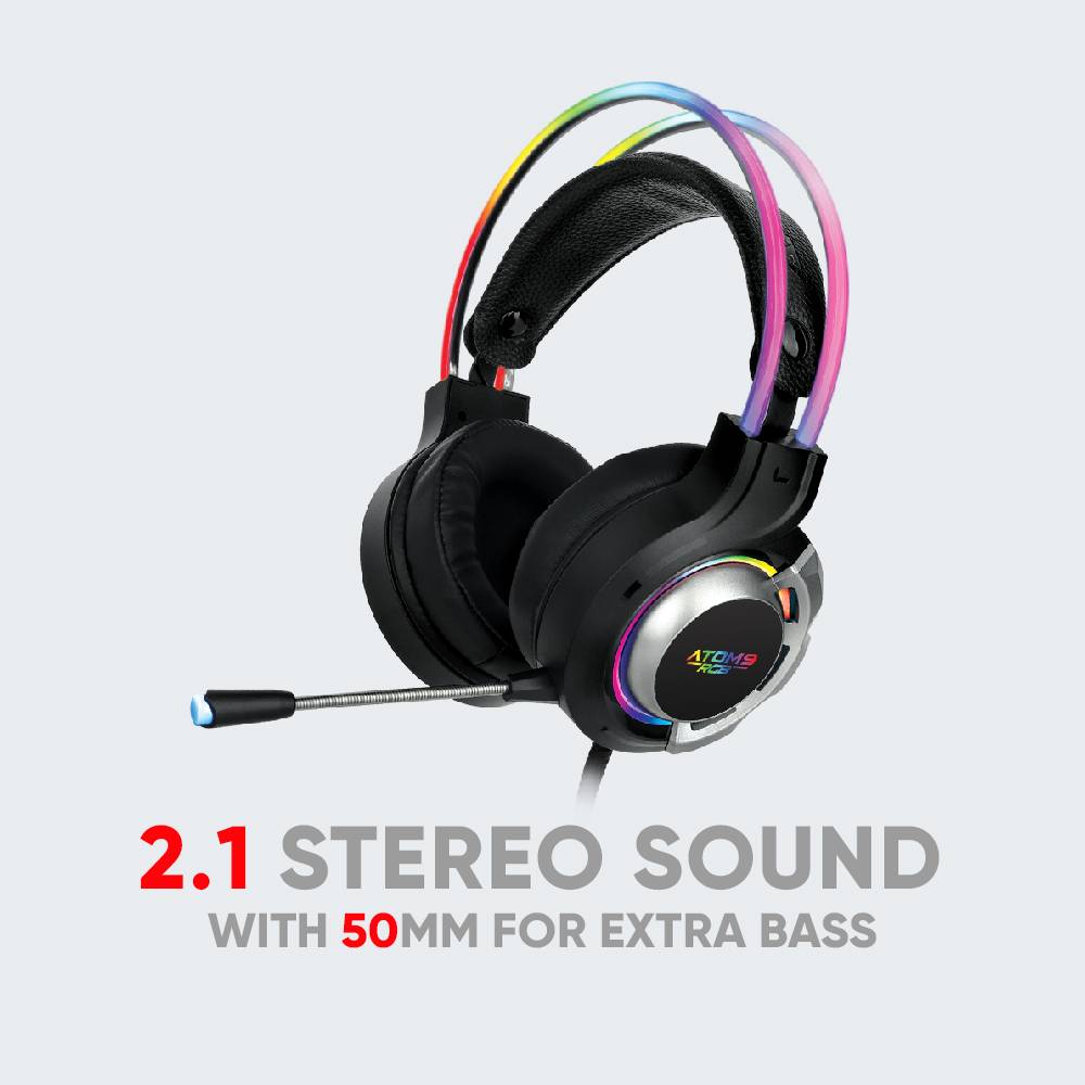 ARMAGGEDDON ATOM 9 RGB Gaming Headphone | Shop.com.mm