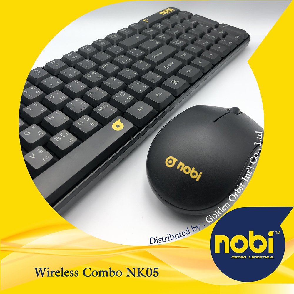 Nobi NK 05 Wireless Keyboard - Black | Shop.com.mm