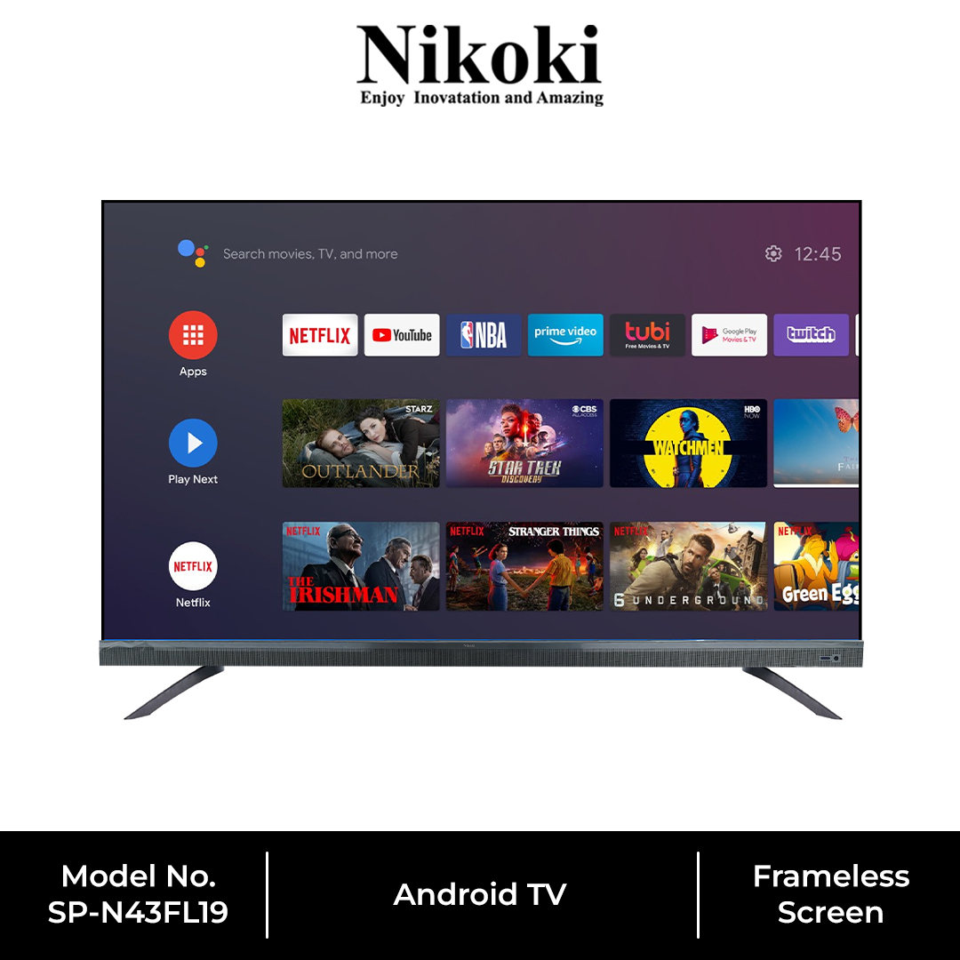 Nikoki N43FL19 Official Android Smart TV with Voice Control | Shop.com.mm