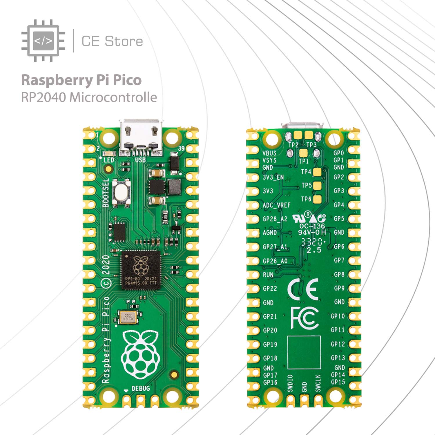 Raspberry Pi Pico RP2040 Programming Development Board | Shop.com.mm