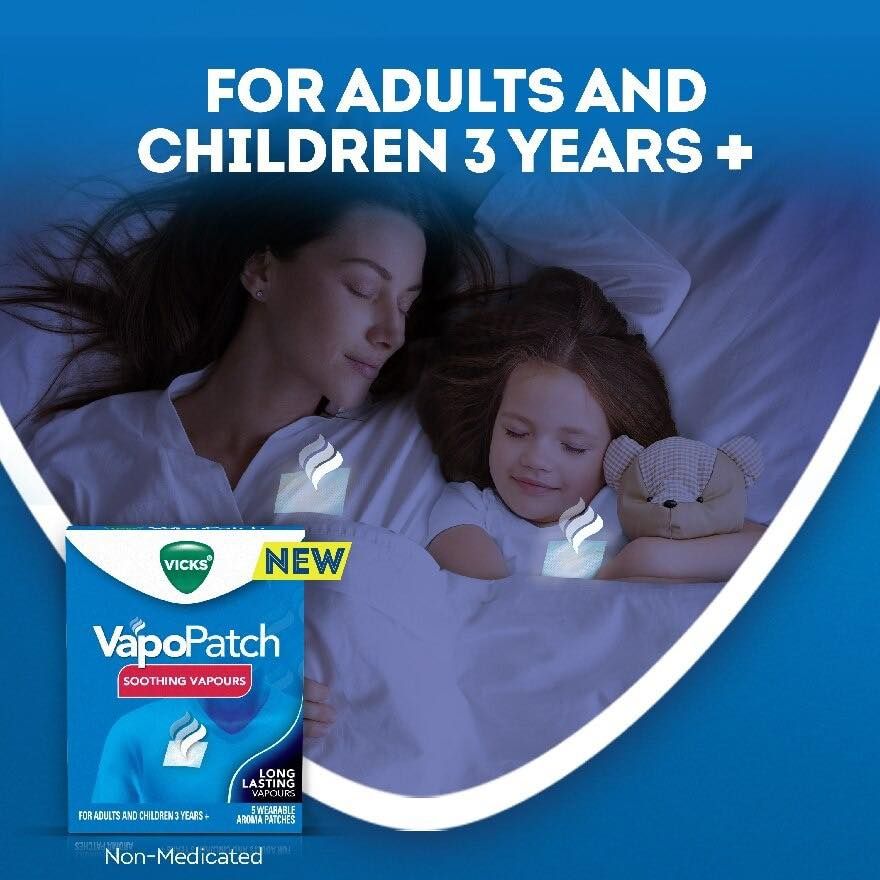 (Preorder)Vicks VapoPatch Wearable Aroma Vapour Long Lasted Patches (5 ...