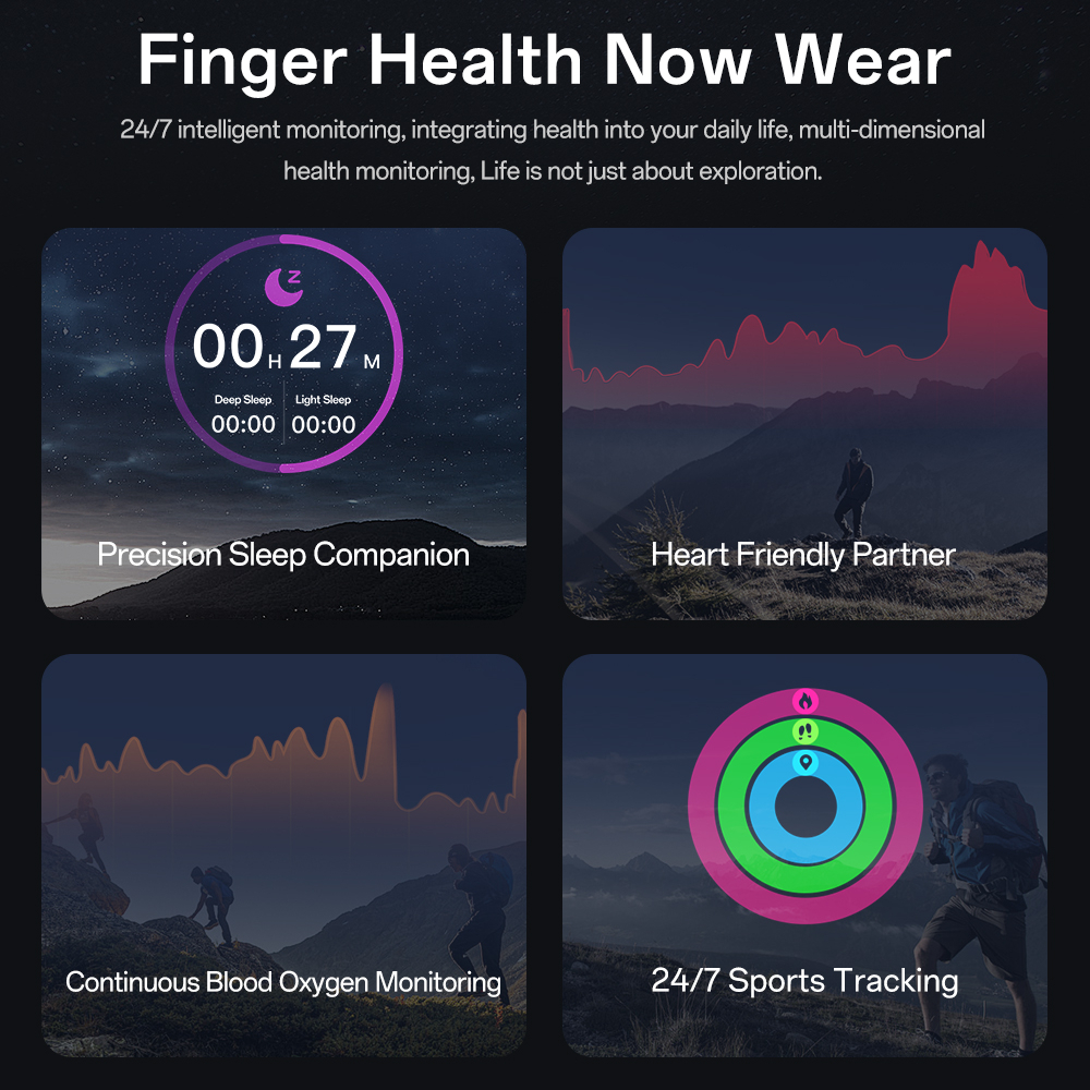 (Preorder) Aolon Smart Ring New Smart Health Ring With Heart Rate ...