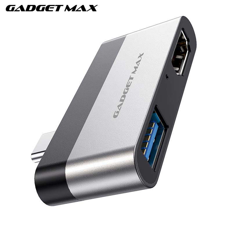 GADGET MAX - GH02 Type-C to USB 3.0 + HDMI Adapter | Shop.com.mm