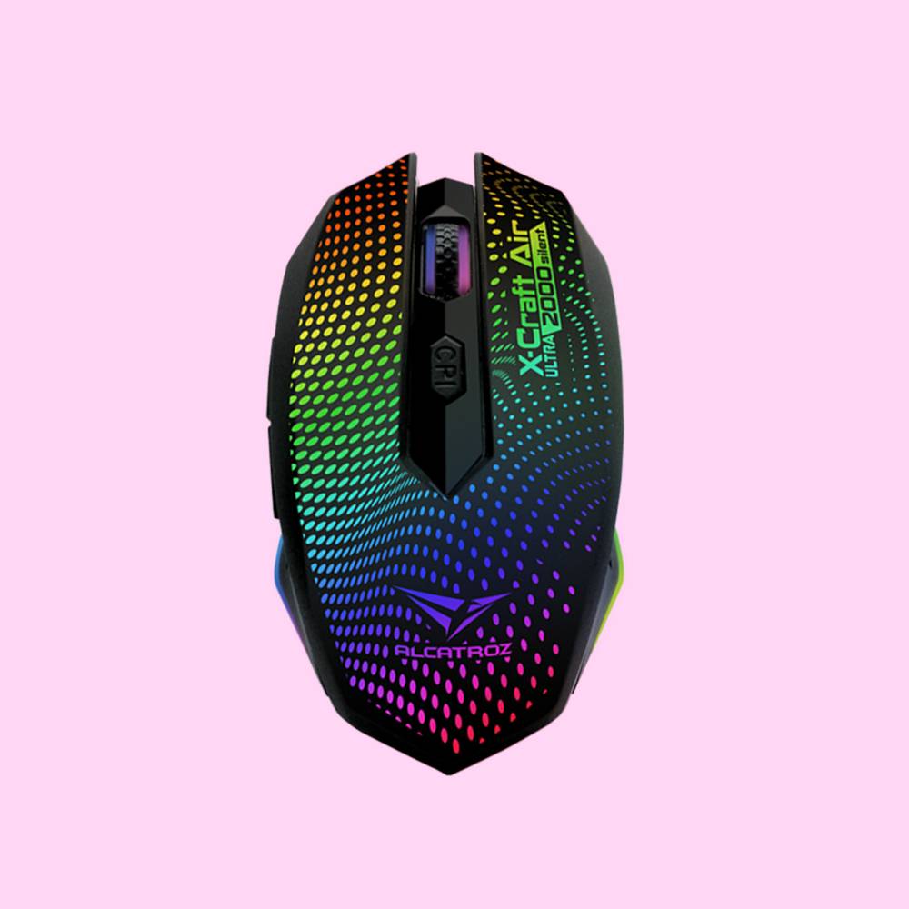 ALCATROZ X-CRAFT AIR ULTRA 2000 Silent USB Gaming Mouse - Black - KMD ...