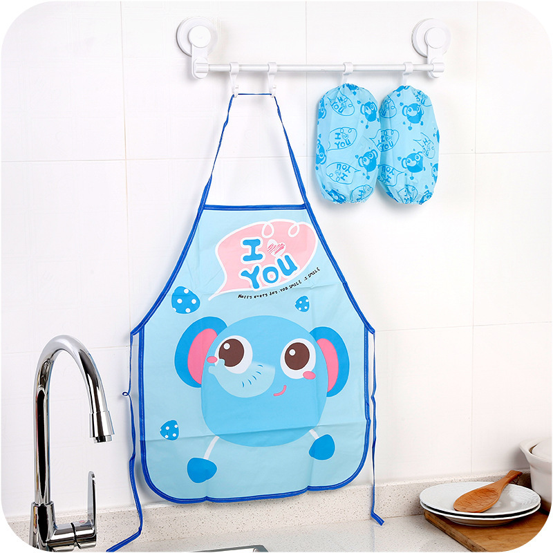 Cute Kids Chef Apron Sets Child Cooking Painting Waterproof Children ...