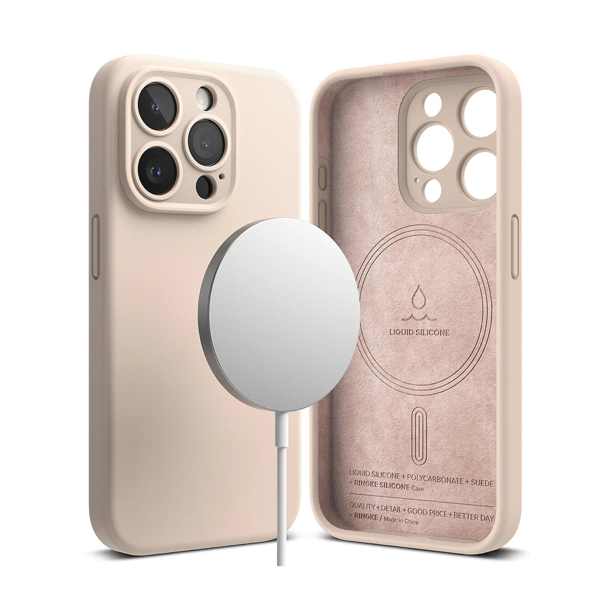 Ringke Silicone Magnetic Case for iPhone 15 Pro Max (iSure) | Shop.com.mm