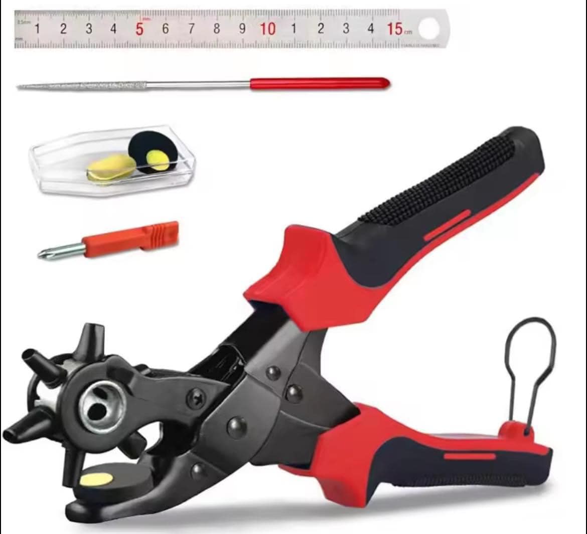 Heavy Duty Upgraded Design Professional 6 Size Holes Leather Belt ...