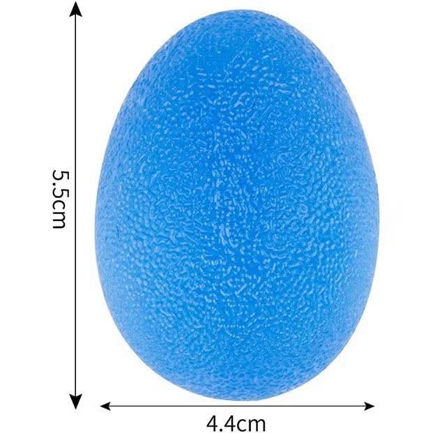 Hand Therapy Exercise Ball Transparent Oval Shape Egg Hand Grip Gel ...