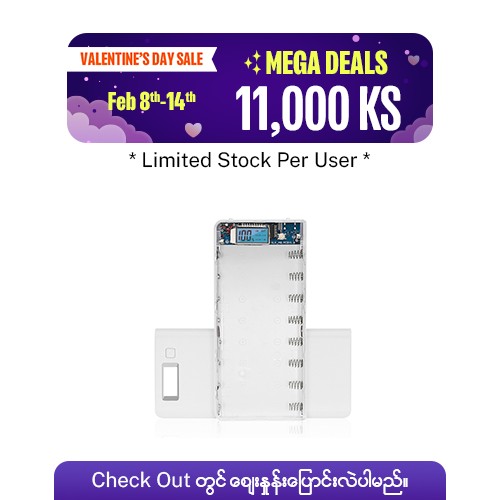 Dual USB Micro USB Type C Power Bank Shell 5V DIY 8*18650 Case Battery ...