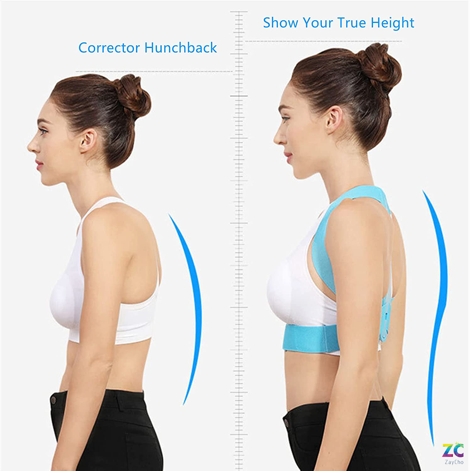 Posture Corrector for Women and Men, WIDENBIT Adjustable Upper Back ...