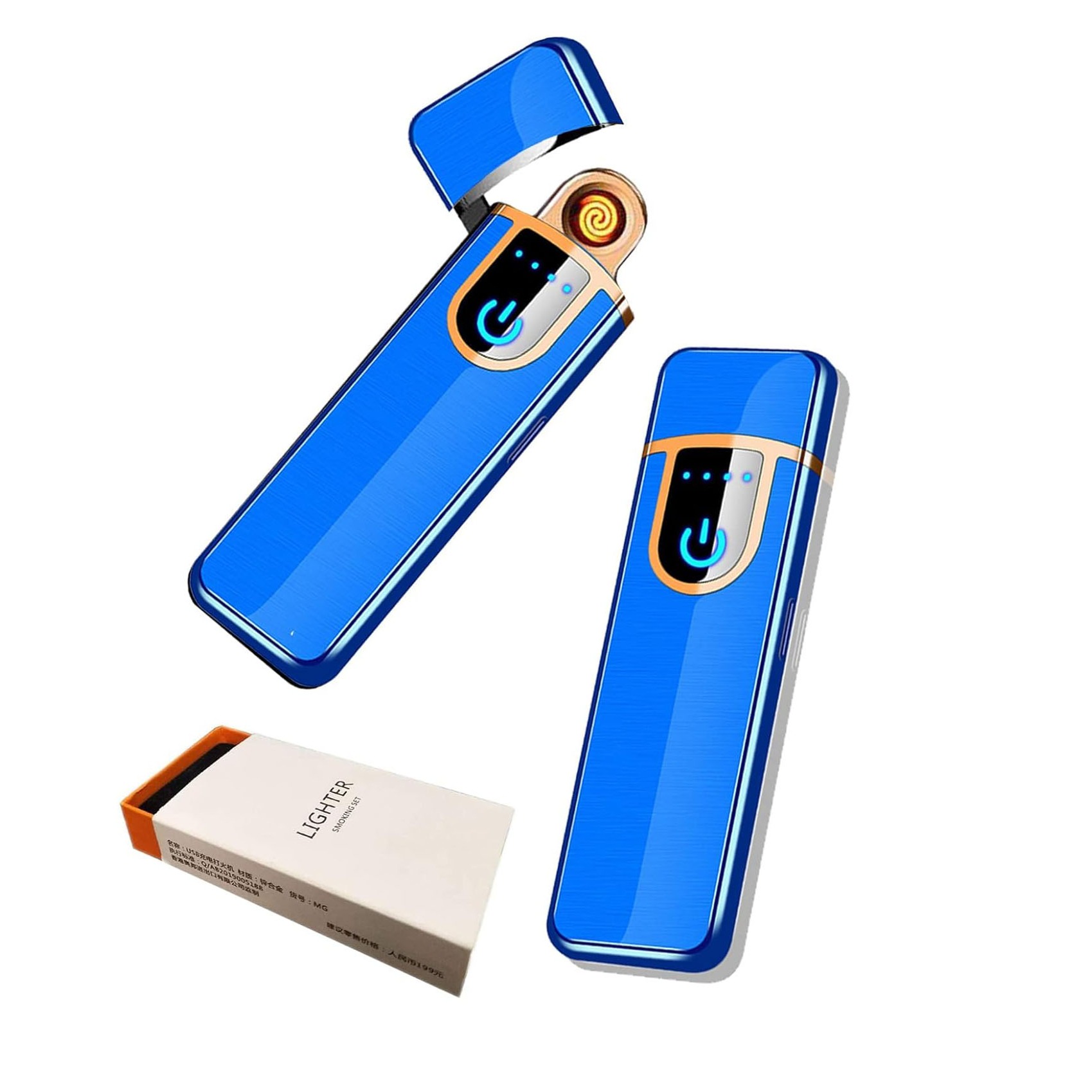 Electric Lighter, Rechargeable Electronic Lighter Touch Ignition ...