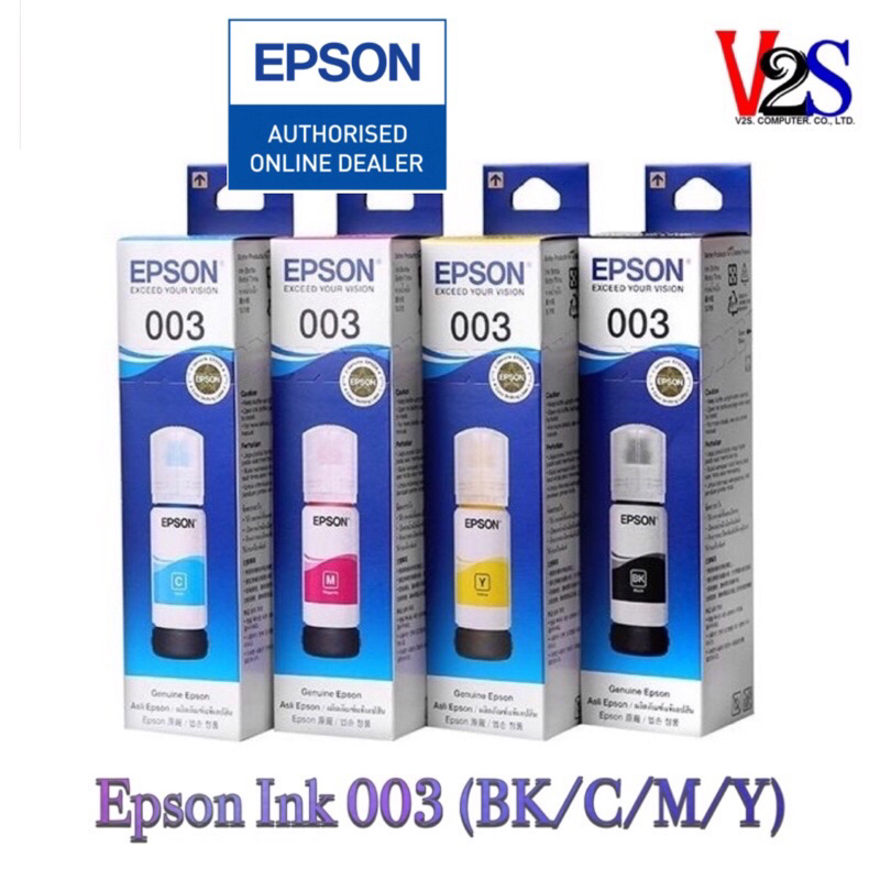 (Preorder) Epson 003 Refill Ink Set 4 colors (BK,C,M,Y) (T00V100-400 ...