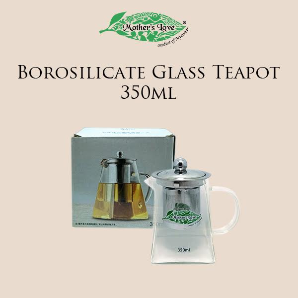 Mother’s Love Borosilicate Glass Teapot 350ml | Shop.com.mm
