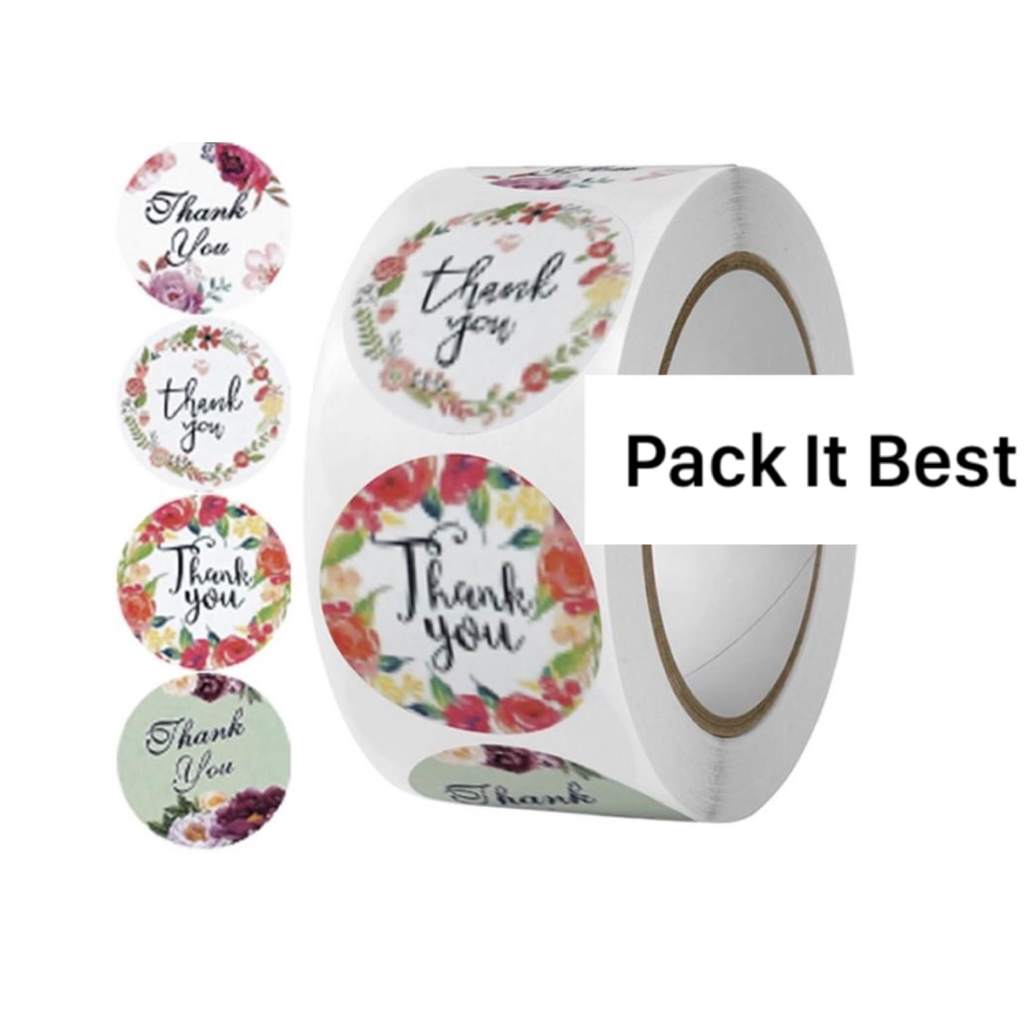 Thank you sticker (500 pieces/roll) | Shop.com.mm