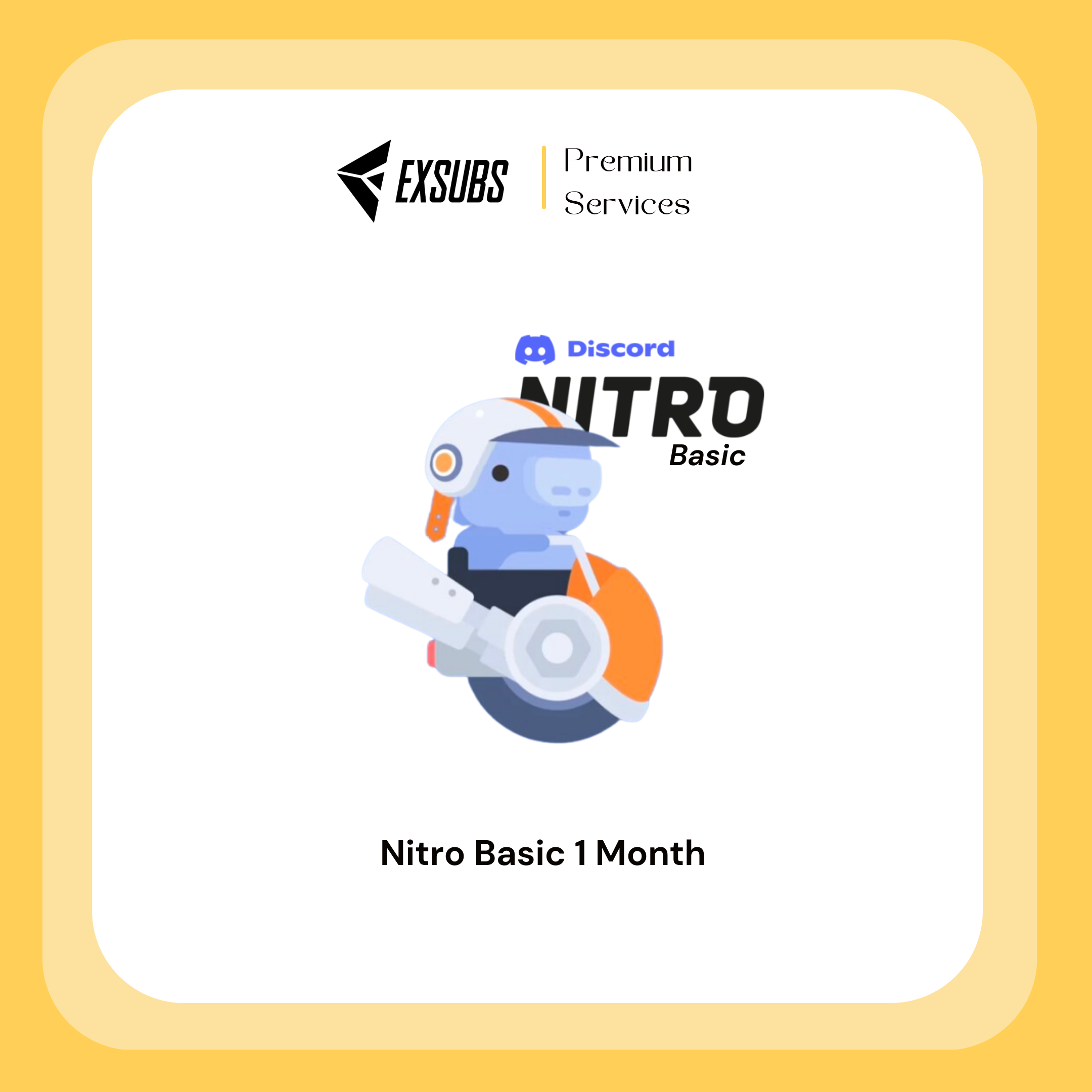 Discord Nitro Basic Giftcard | Shop.com.mm