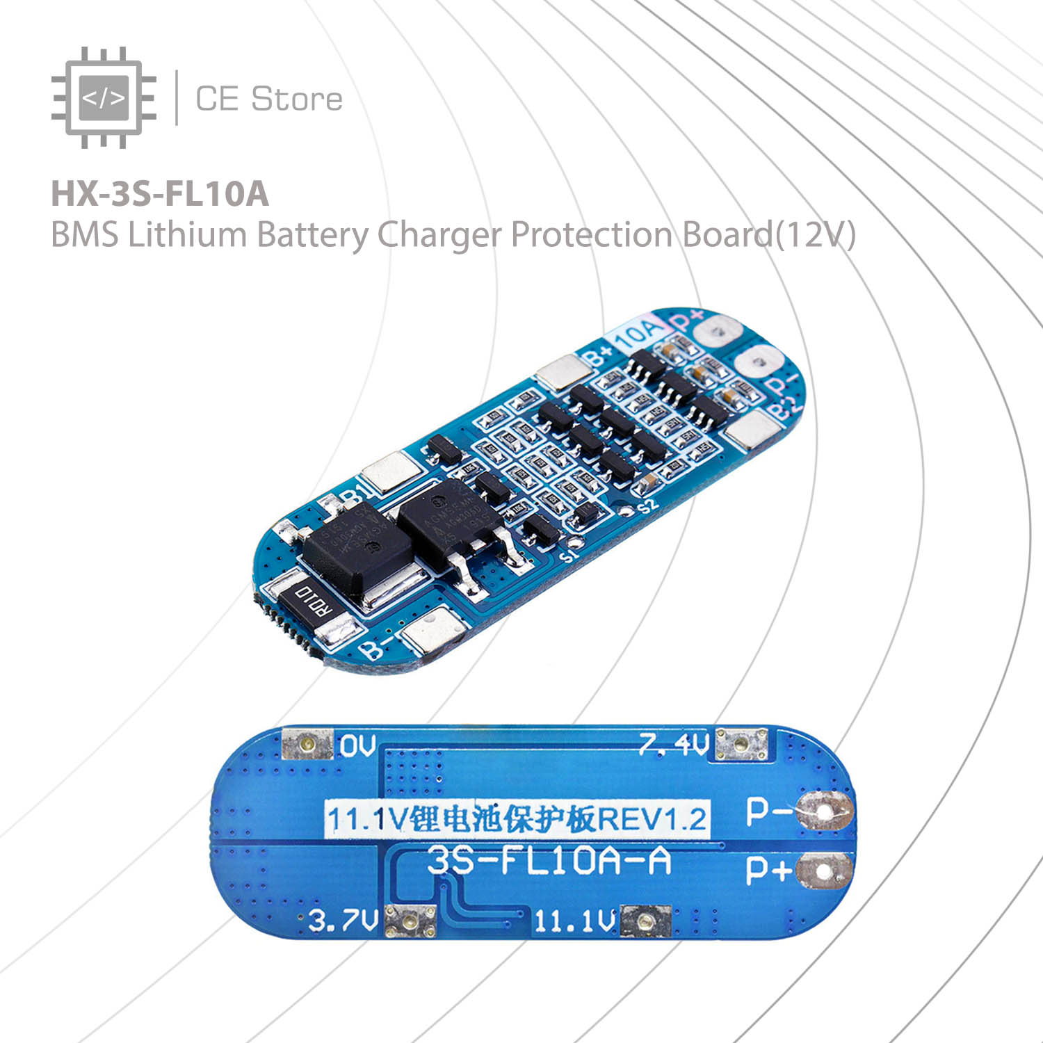 BMS Lithium Battery Charger Protection Board(12V) | Shop.com.mm