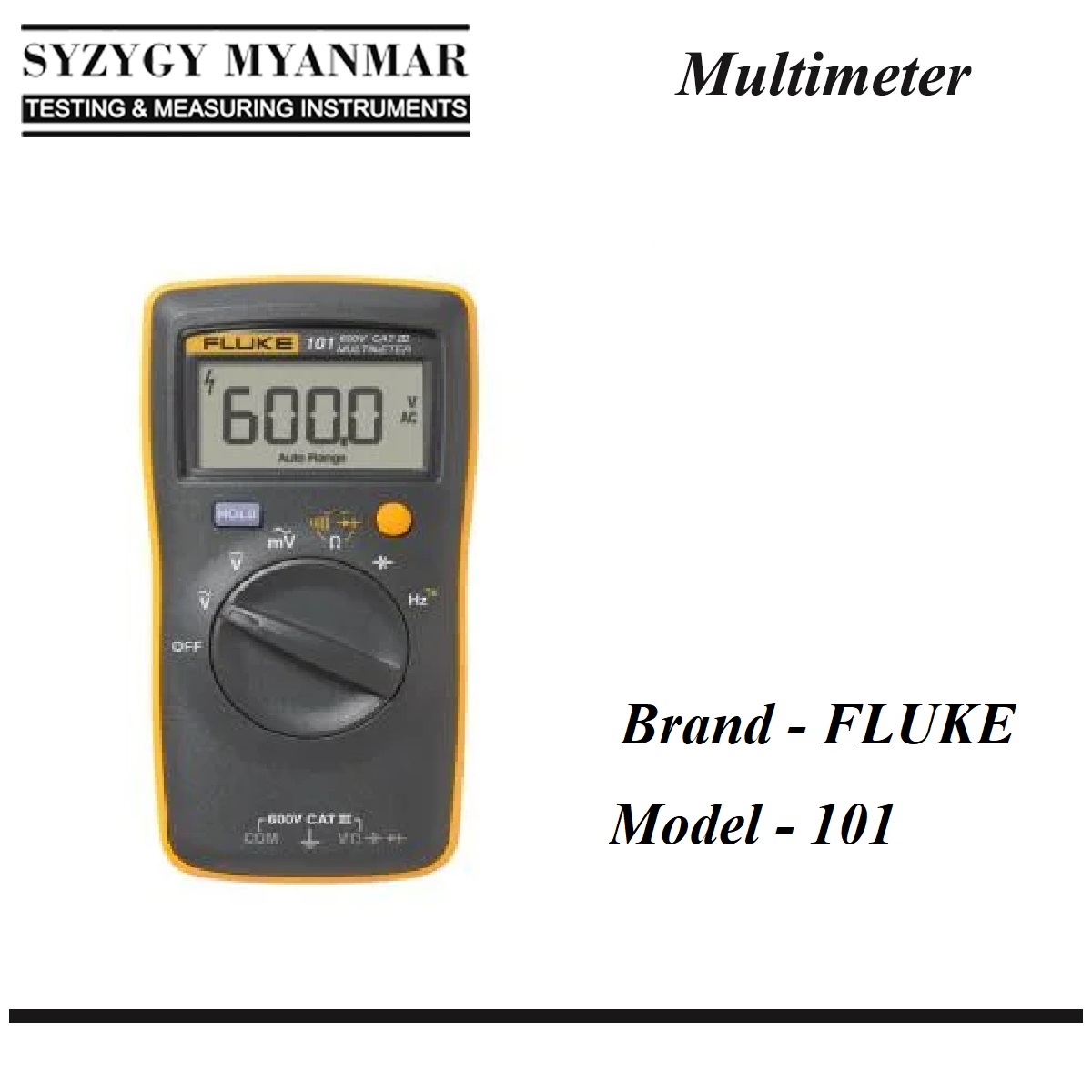 FLUKE 101 Basic Digital Multimeter | Shop.com.mm