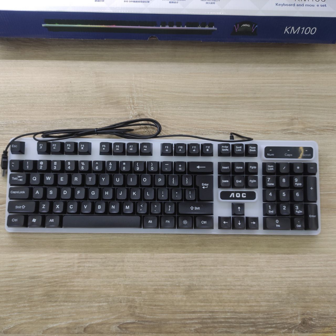 AOC RGB KM100 Keyboard & Mouse Set | Shop.com.mm