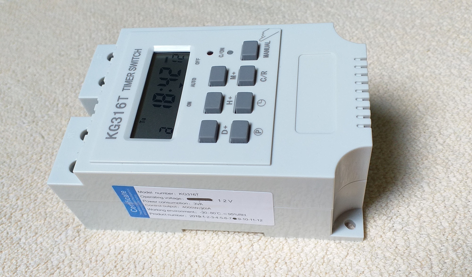 Programmable Timer 12V DC | Shop.com.mm