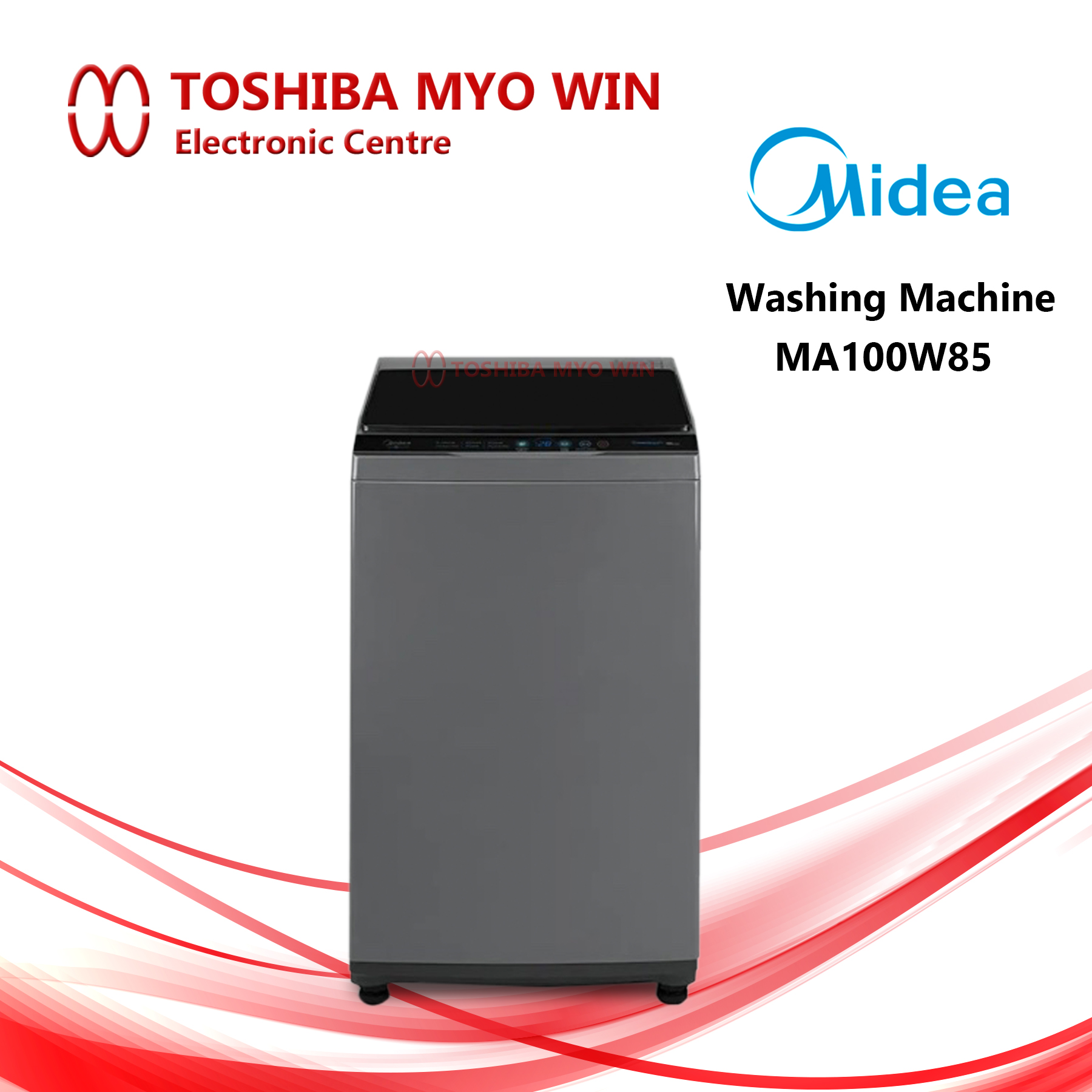 Midea Fully Auto Washing Machine 8.5kg (MA100W85) | Shop.com.mm