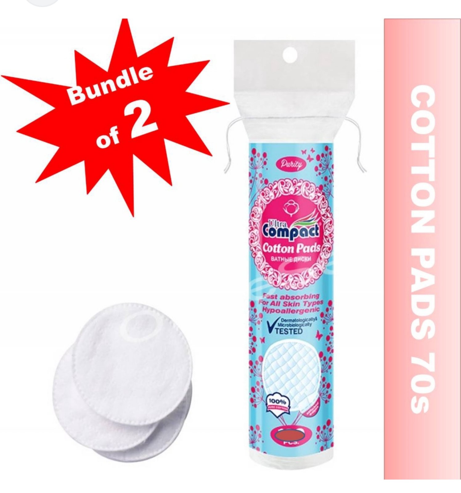 compact cotton pads | Shop.com.mm