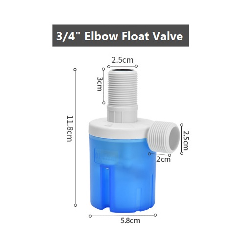 iBis_ New design 3/4" Elbow Float Valve Water Level Automatic Control ...