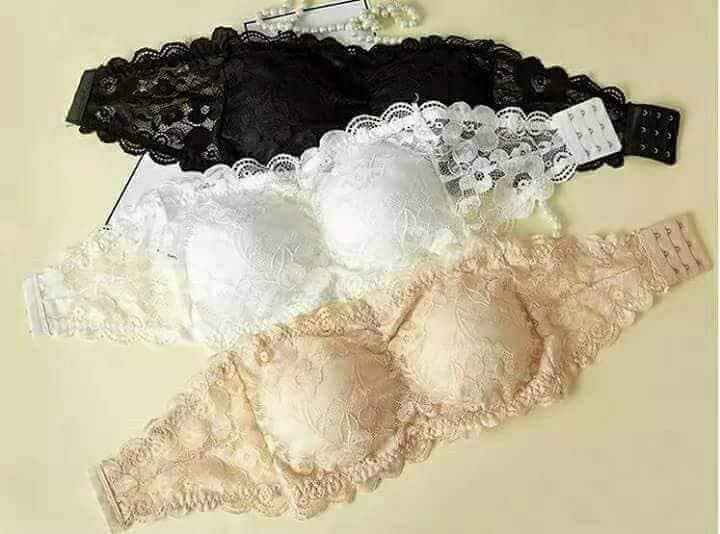 Women Bra ဇာဘော်လီ ခါးတို: Stylish Short-Waist Lace Bodice Bra for ...