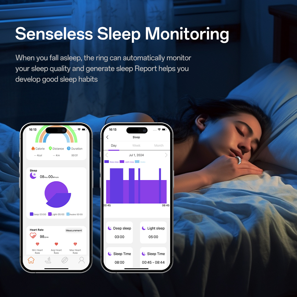 (Preorder) Aolon Smart Ring New Smart Health Ring With Heart Rate ...