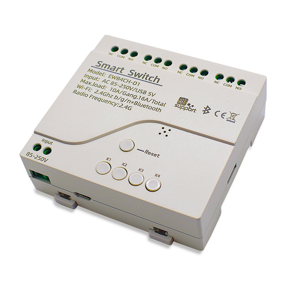 eWeLink Smart WIFI Bluetooth Relay Module On Off Controller 4CH 5V 85 ...