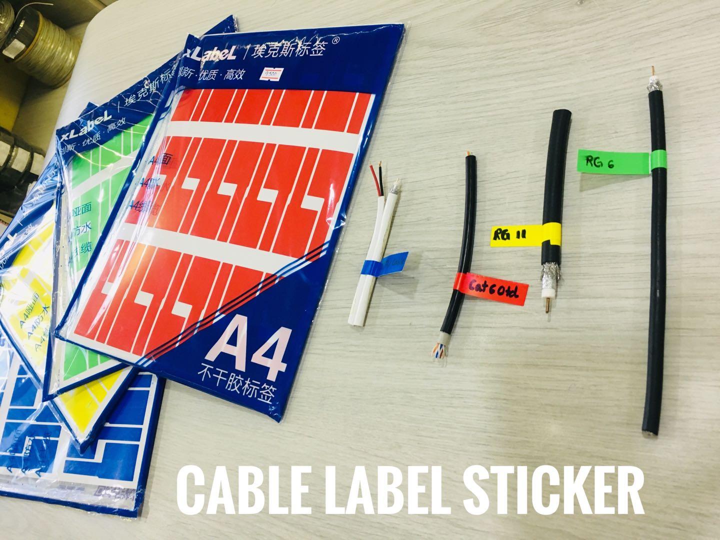 Cable Label Sticker | Shop.com.mm