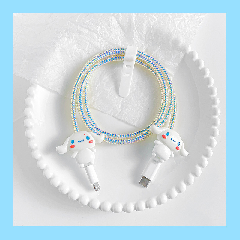 Beautiful Cartoon Cable Protector Set Data Cable Cover Set | Shop.com.mm