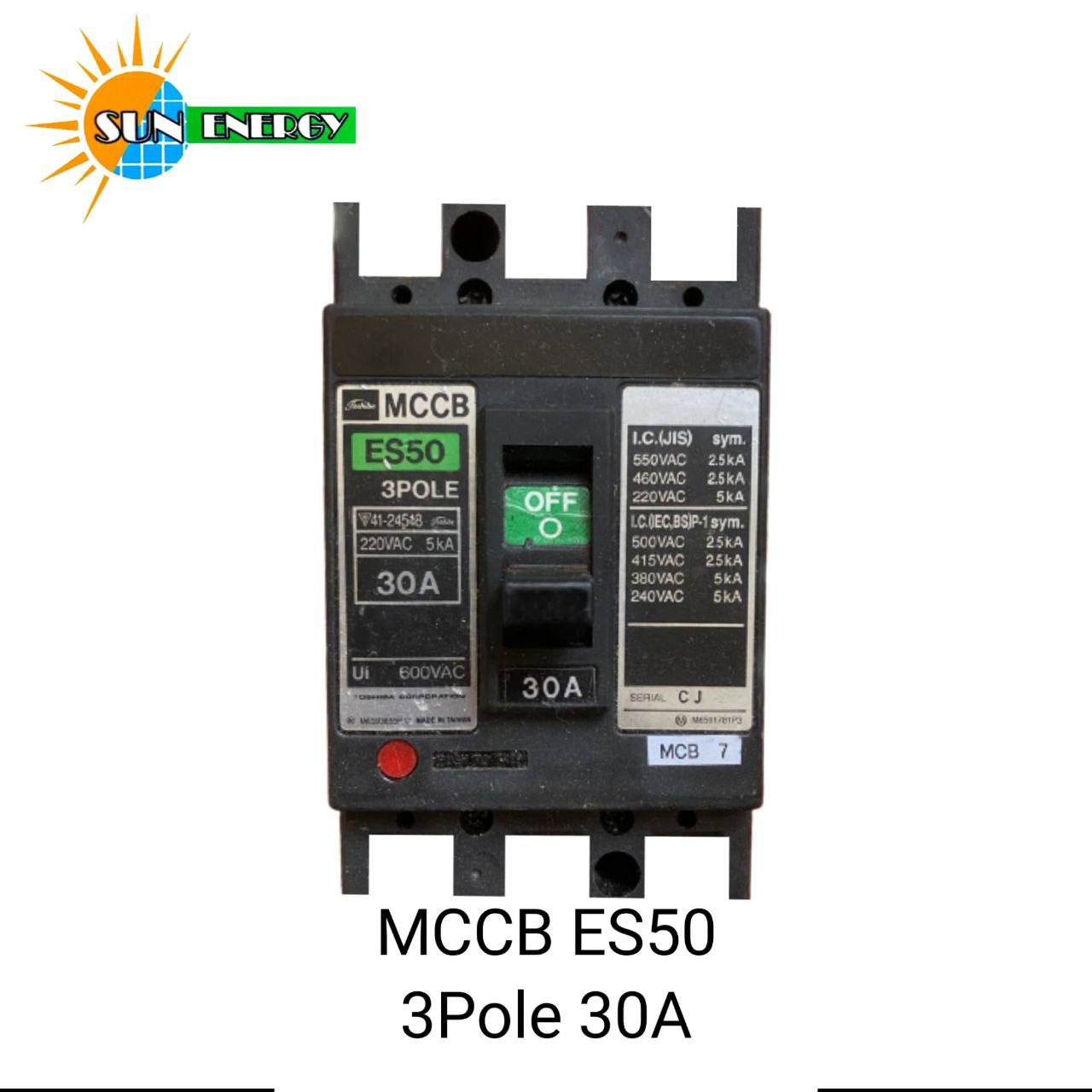 Toshiba Breaker MCCB 3P ES50 30A | Shop.com.mm