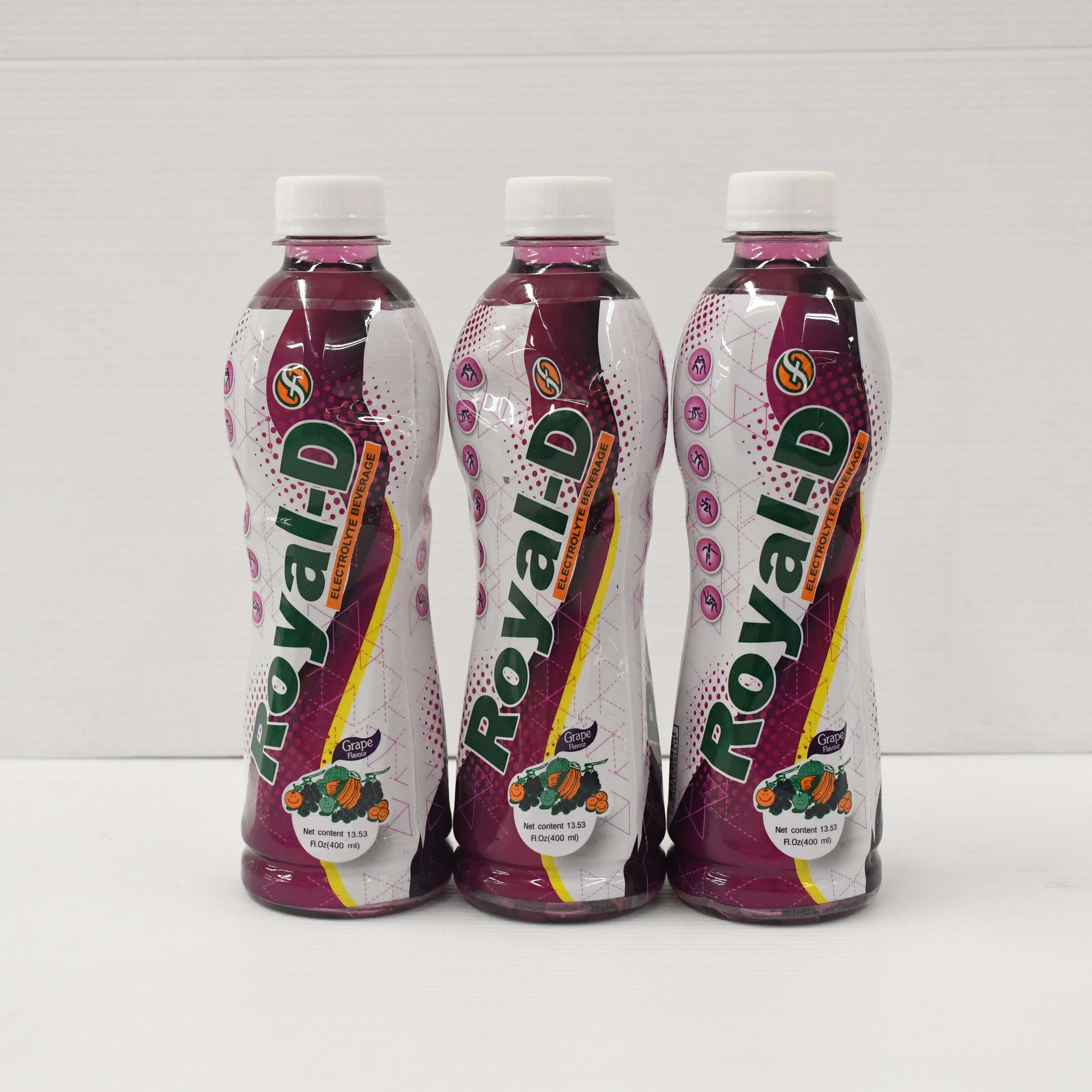 Royal-D Electrolyte Beverage 400ml(Grape)*3s | Shop.com.mm